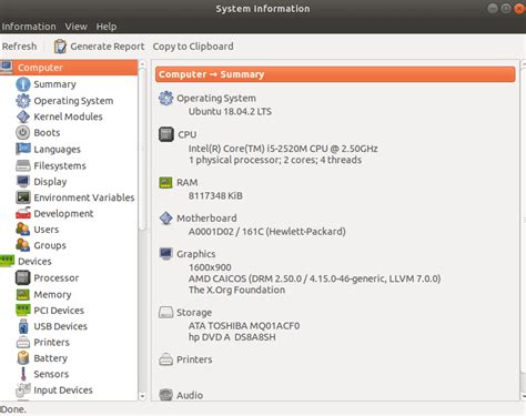 how to install hardinfo system information tool in ubuntu linux