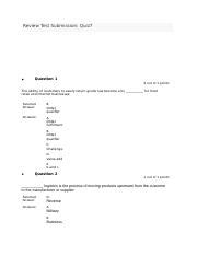 Quiz7 Docx Review Test Submission Quiz7 Question 1 0 Out Of 1 Points The Ability Of Customers