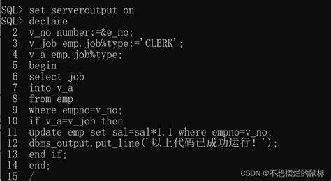 实验六PL SQL编程基础 plsql编辑用户变量 CSDN博客