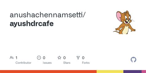 GitHub Anushachennamsetti Ayushdrcafe