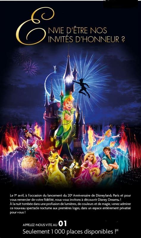 Nouveau Spectacle Disney Dreams Les Passeports Dreams Aux Premi Res Loges Le Er Avril