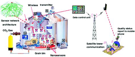 Futuristic Nanosensor Based On Wireless Network For Grain Spoilage Download Scientific Diagram