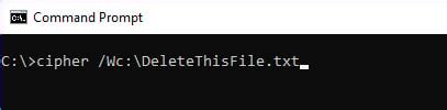 How To Permanently Delete Files In Windows With Cipher