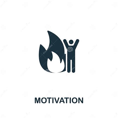 Motivation Icon Monochrome Simple Human Productivity Icon For