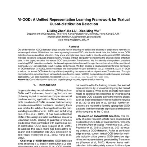 Vi Ood A Unified Framework Of Representation Learning For Textual Out