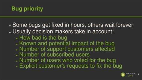MySQL Bug From Birthday To The End PPT
