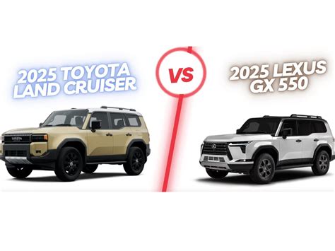 2025 Toyota Land Cruiser Vs Lexus Gx 550 A Tale Of Two Flagships