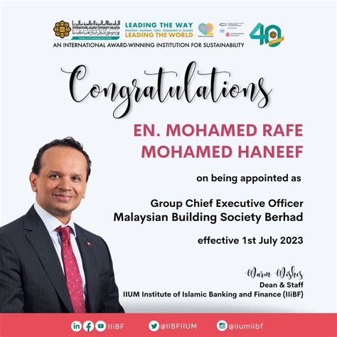 On Behalf Of The Iium Institute Of Islamic Banking And Finance Iiibf