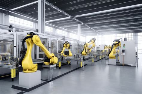 New Era Of Industrial Automation With Advanced Intelligent Machines And Technologies Stock