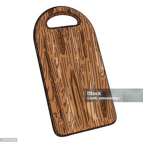손잡이가 있는 직사각형 나무 판을 손으로 그렸습니다 주방 용품 스케치 조각 스타일 0명에 대한 스톡 벡터 아트 및 기타 이미지 0명 검은색 낙서 드로잉 Istock