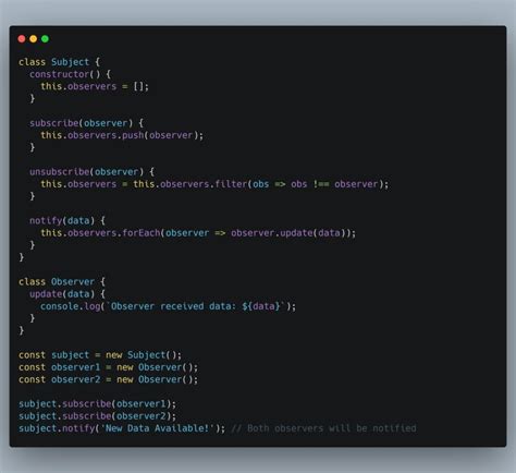 Noman Rao On Linkedin Designpatterns Observerpattern Javascript Webdevelopment