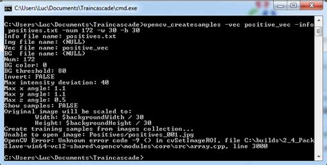 Error In Createsamples Cvsetimageroi Opencv Qanda Forum