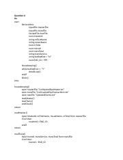 Question 6a 6b Docx Question 6 6a Start Declarations InputFile MasterFile InputFile TransFile