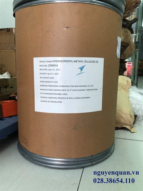 Hydroxypropyl Methylcellulosehpmc E6 Nguyen Quan Services Trading Production Coltd