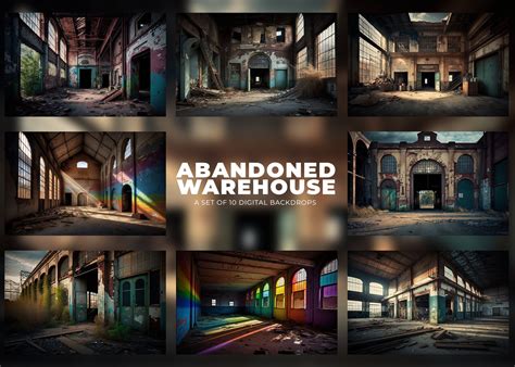 Abandoned Warehouse Scenes Background Graphics ~ Creative Market