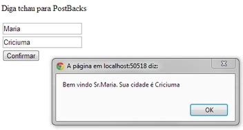 Miscelânea Chamar método ASP NET Web Method usando JavaScript
