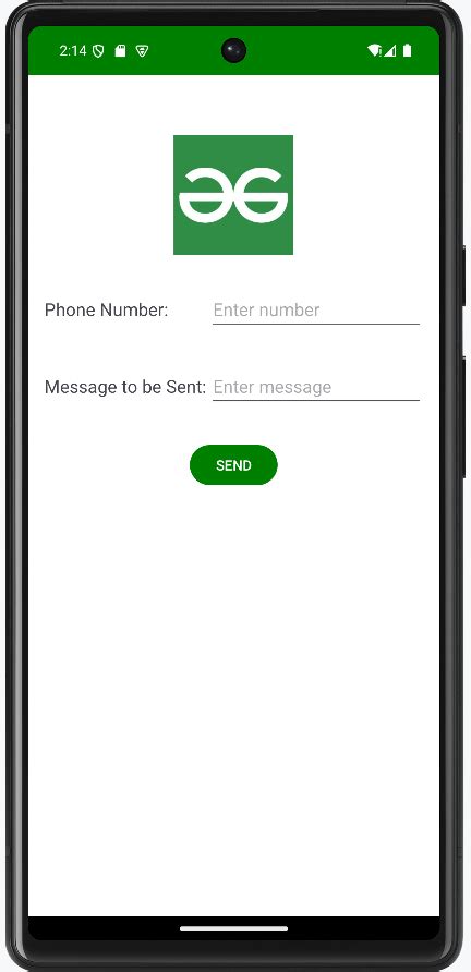sending a text message over the phone using smsmanager in android