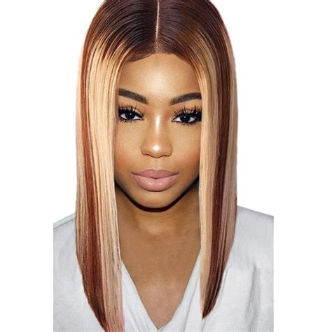 Guoxxzi Women Mix Colors Gradient Long Curly Synthetic Wig Full Wig