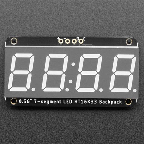 assembled adafruit 0 56 4 digit 7 segment display w i2c backpack qt