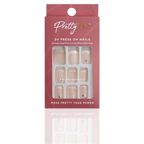 Pretty Pro Reusable Press On False Nails Keep It Short And Sweet