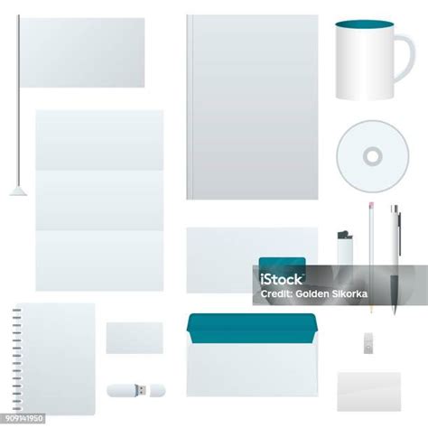 기업의 정체성 서식 파일 집합입니다 브랜딩 디자인입니다 빈 템플릿입니다 비즈니스 편지지 모형입니다 에 대 한 프레 젠 테이 션 그래픽 디자이너 포트폴리오 0명에 대한 스톡