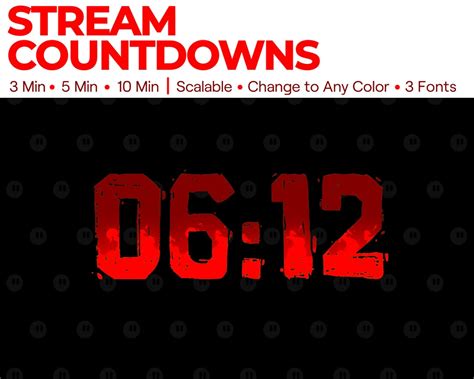 Fire Stream Countdown Stream Starting Timer With Fonts And Minutes Change To Any