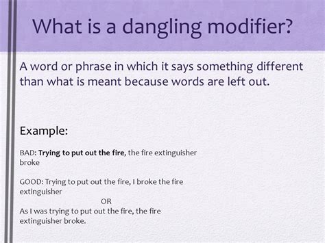 Definition And Examples Of A Dangling Modifier 57 Off