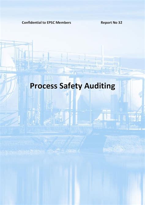 Pdf Process Safety Auditing Epscreports · Safety Management
