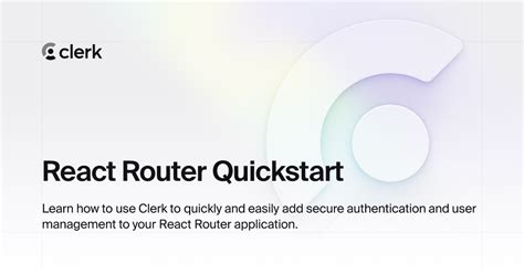 React Router Quickstart