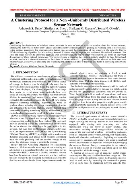 Pdf A Clustering Protocol For A Non Uniformly Distributed Wireless