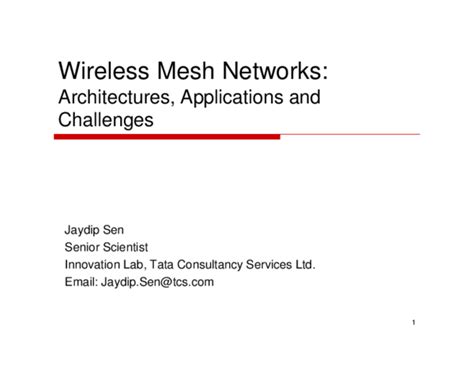 pdf wireless mesh networks architectures applications and challenges