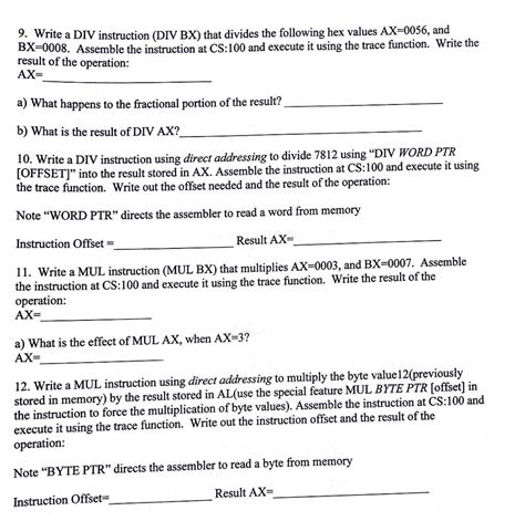 Solved In This Section You Will Use Several Addressing