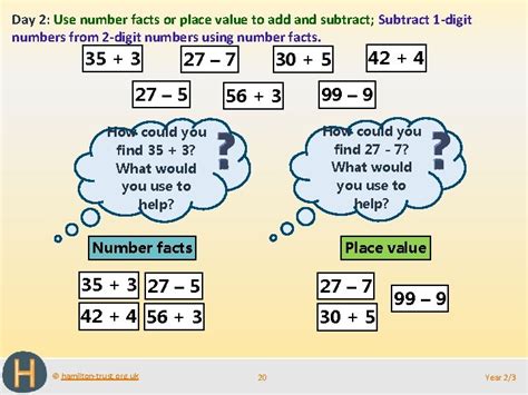 Addition And Subtraction Using Facts And Digit Patterns