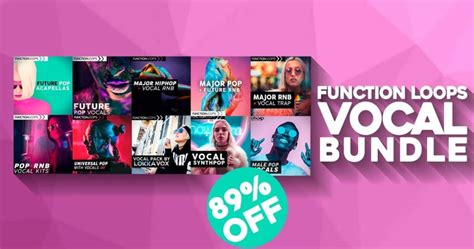 Save 89 On Vocal Bundle By Function Loops 10 Sample Packs Dawcrash
