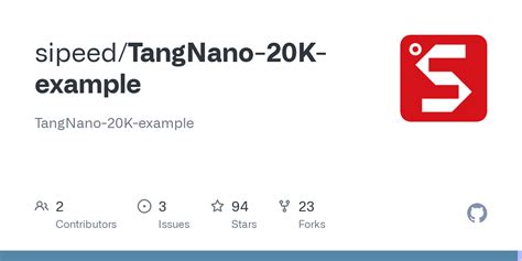 Github Sipeedtangnano 20k Example Tangnano 20k Example