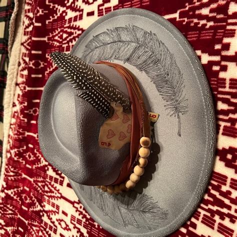 Texas Hat Bands Leather Hat Band Leather Feather Boho Hat Accessory