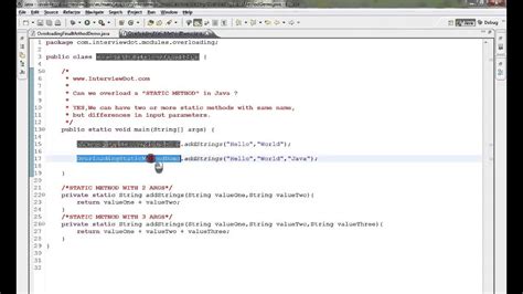 in java can we overload static method demo youtube