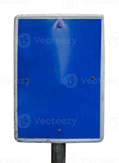 Blue Rectangle Sign Board Mockup 68541248 Png