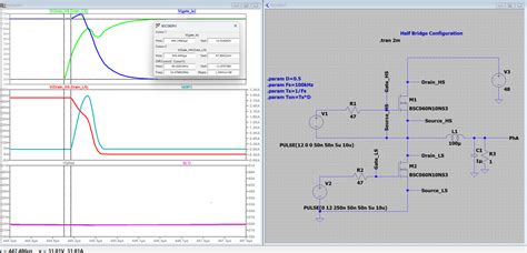 Power Electronics Simulation Problem In Half Bridge Leg Of An Inverter Electrical