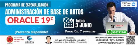 Programa En Administración De Base De Datos Oracle 19c
