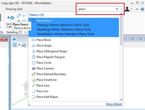 Microstation How To Easily Find Any Tool In Microstation Connect Edition Communities