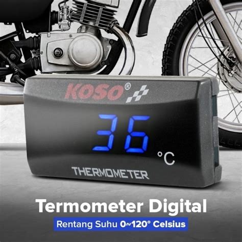 Termometer Digital Pengukur Suhu Air Radiator Mesin Motor Lazada
