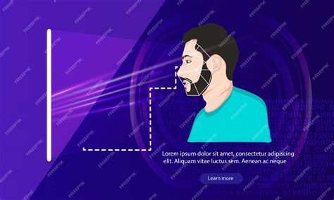 Premium Vector Isometric Unlocking Smartphone Facial Recognition System Concept With