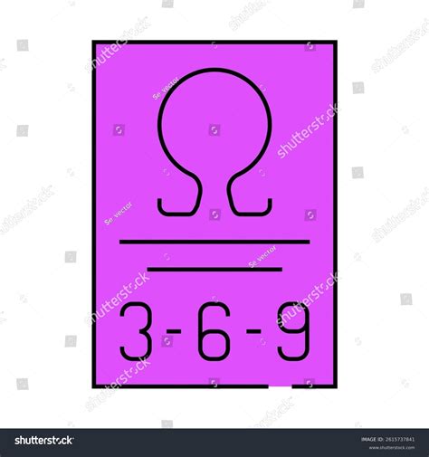 Omega 369 Nutrition Fact Line Icon Stock Vector Royalty Free