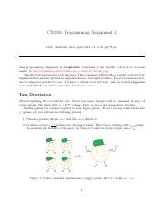 Programming Assignment Pdf CS Programming Assignment Due Thursday St April