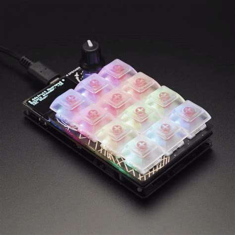 Adafruit MacroPad RP Starter Kit X Keys Encoder OLED