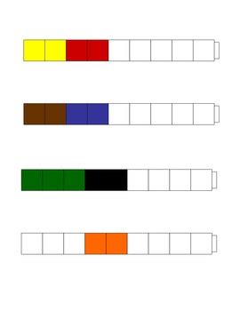 Unifix Cube File Folder Games 4 Unifix Cube Pattern Games By The SPED Corner