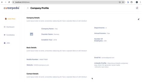 New Project Company Module With Reactjs And Css Urmila Akkireddy