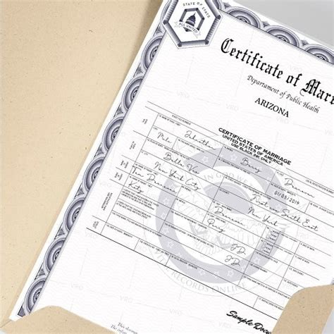 Order Your Arizona Az Marriage Certificate Online