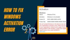 How To Fix Windows Activation Error Server Not Reached
